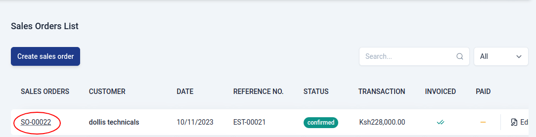 Sales Orders | Upscale ERP Docs